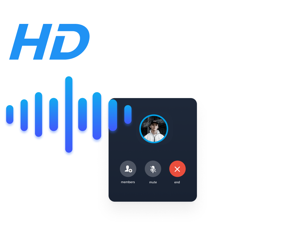Have your users enjoy HD quality audio and great connection speed. No ...